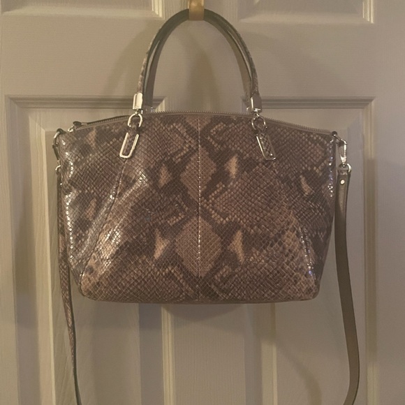 Coach | Bags | Coach Gray Snake Skin Purse | Poshmark